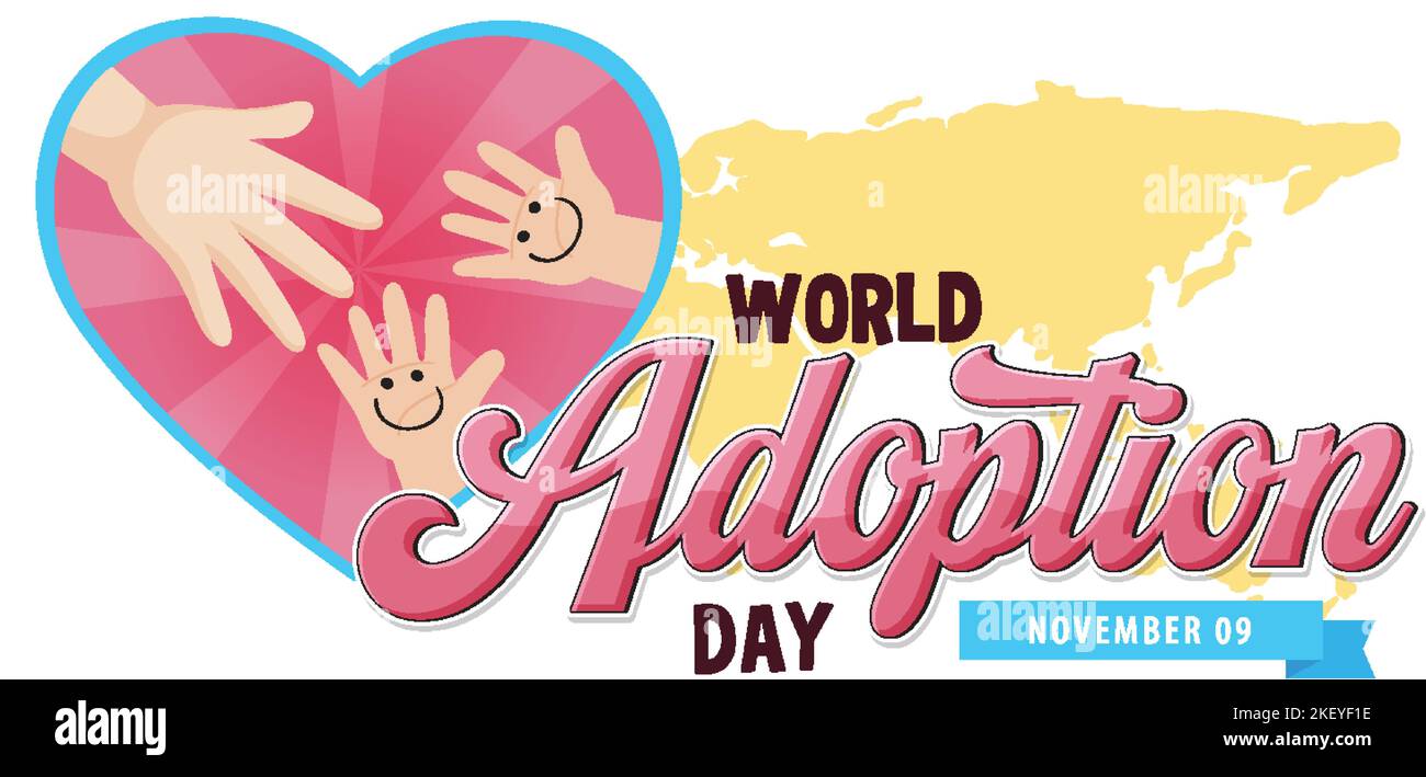 World Adoption Day Poster Design illustration Stock Vector Image & Art ...