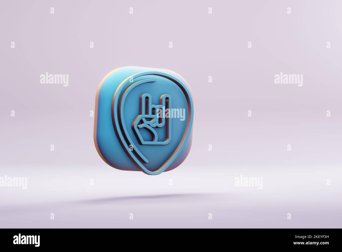 Beautiful illustration musical instrument blue Guitar Plectrum with ...