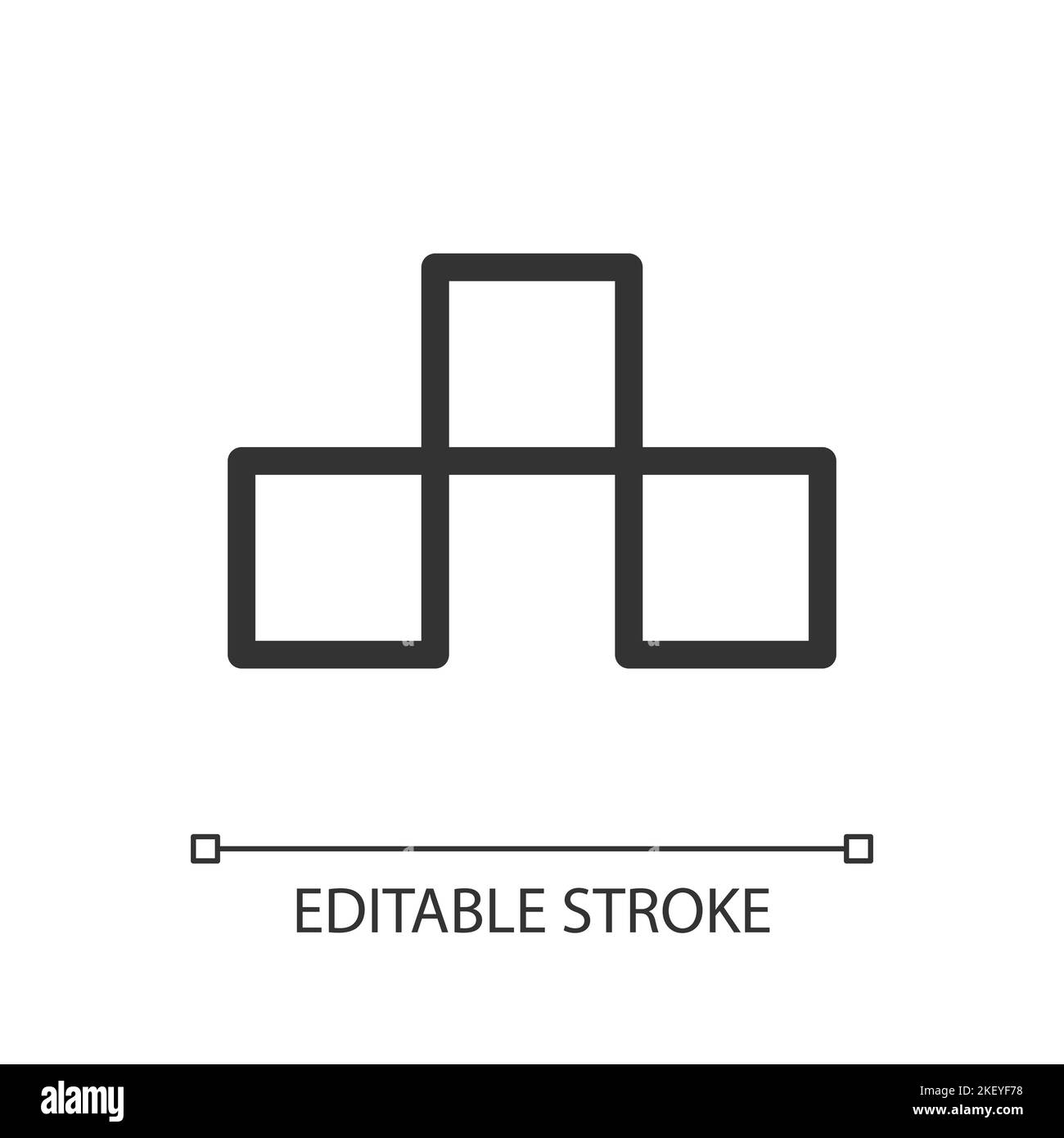 Taxicab checkers sign pixel perfect linear ui icon Stock Vector Image & Art - Alamy