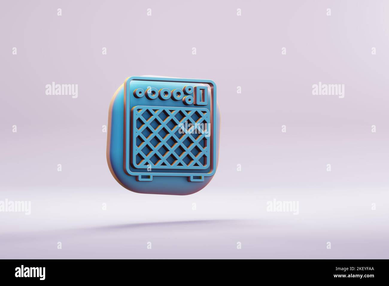 Beautiful illustration musical instrument blue Electric Guitar ...