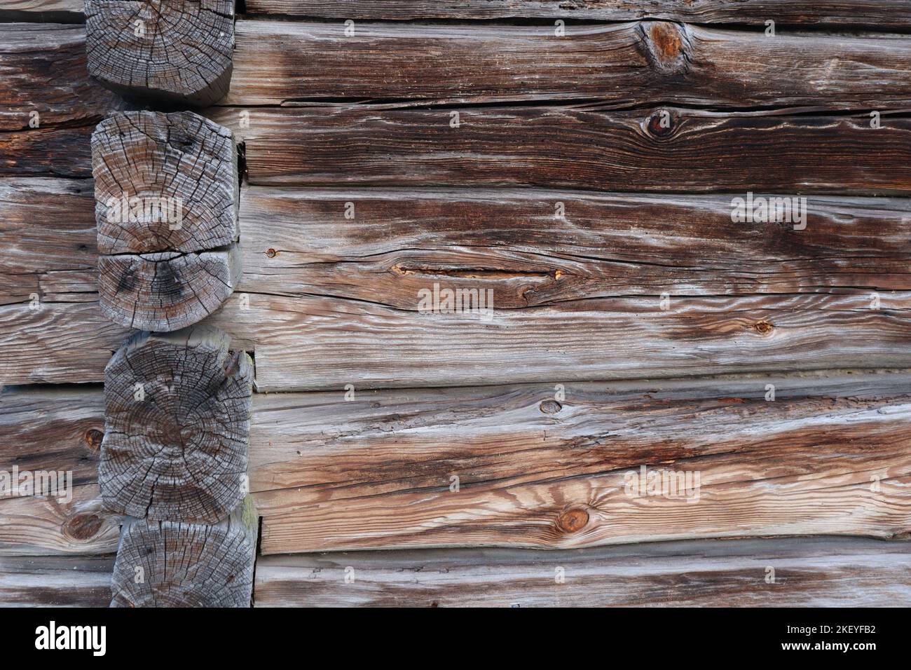 Rough rustic log fence hi-res stock photography and images - Alamy