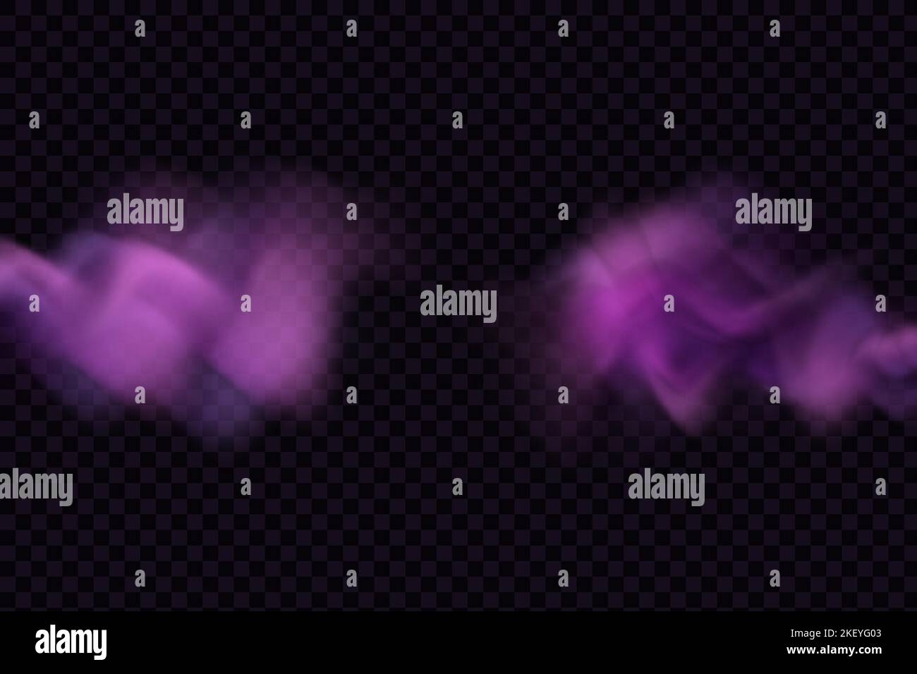 Purple flows poisonous gas, dust and smoke effect.Realistic scary ...