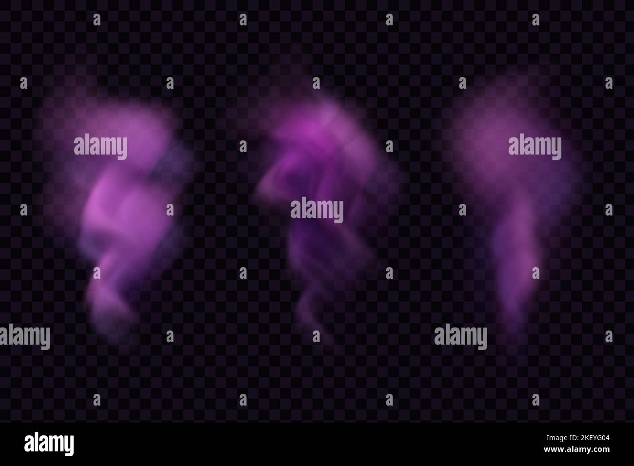 Purple flows poisonous gas, dust and smoke effect.Realistic scary ...