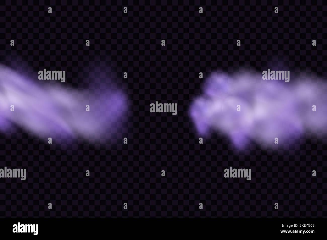 Purple flows poisonous gas, dust and smoke effect.Realistic scary ...