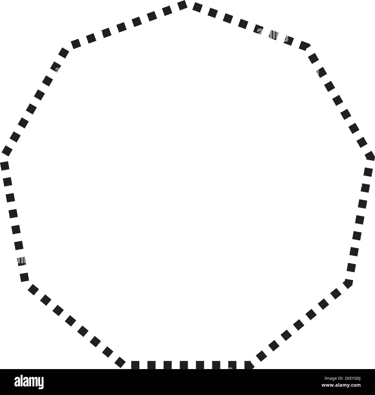 Nonagon Symbol Dotted Shape Vector Icon For Creative Graphic Design Ui Element In A Pictogram