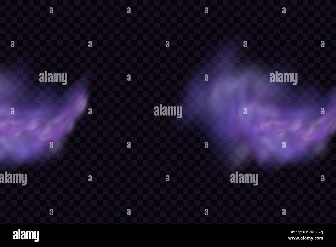 Purple flows poisonous gas, dust and smoke effect.Realistic scary ...