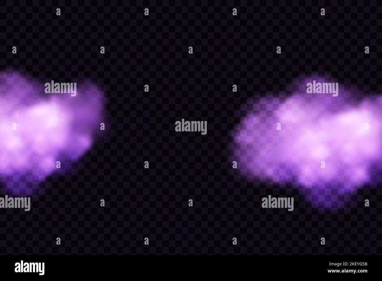 Purple flows poisonous gas, dust and smoke effect.Realistic scary ...