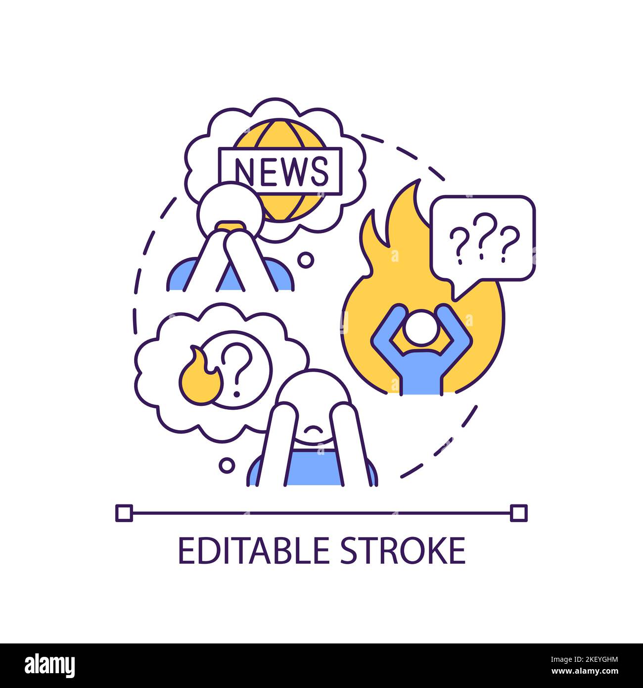 Negative impacts Stock Vector Images - Alamy