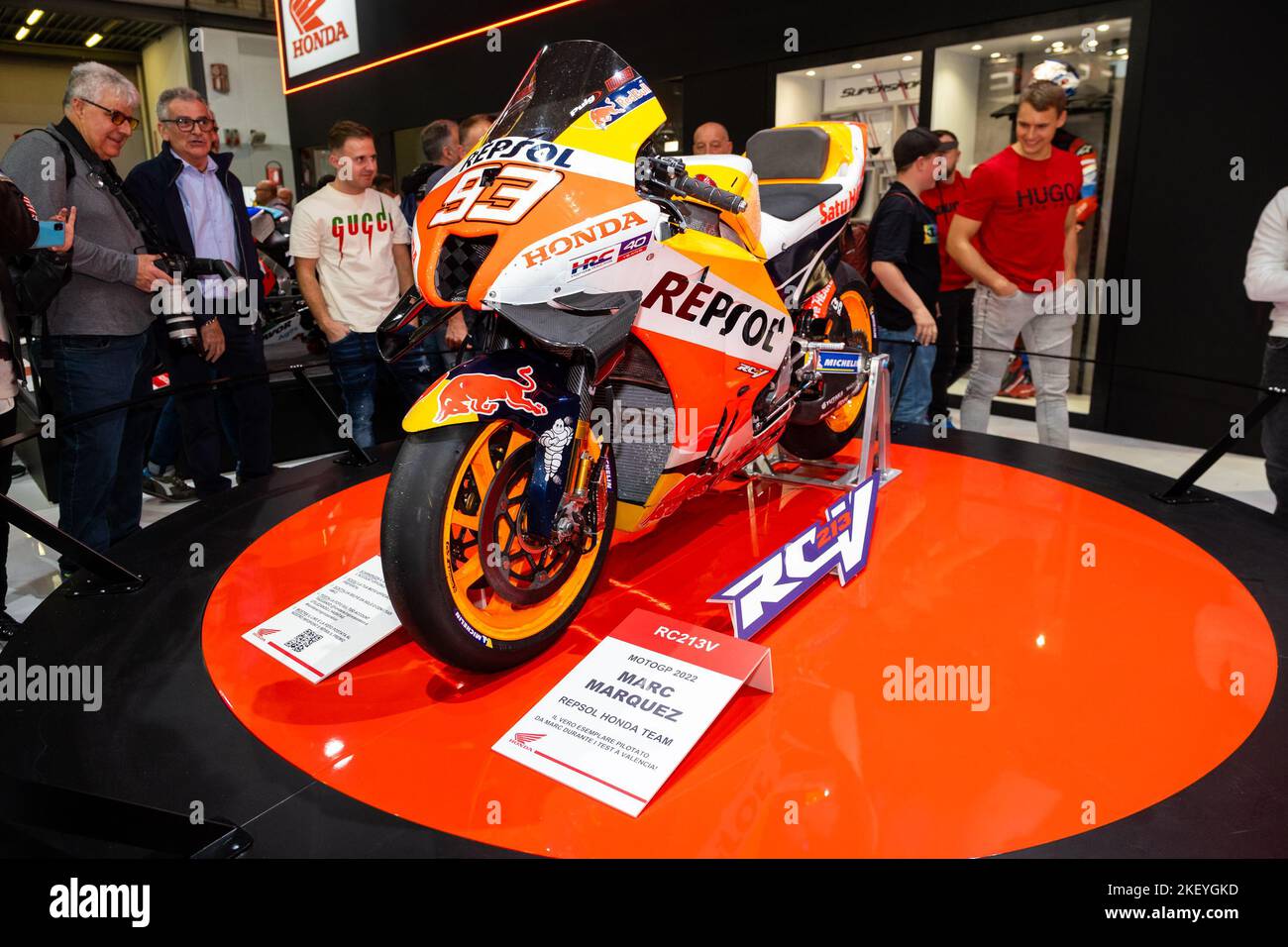 Milano, Italy. 14th Nov, 2022. In recent days, Rho Fiera Eicma was held ...