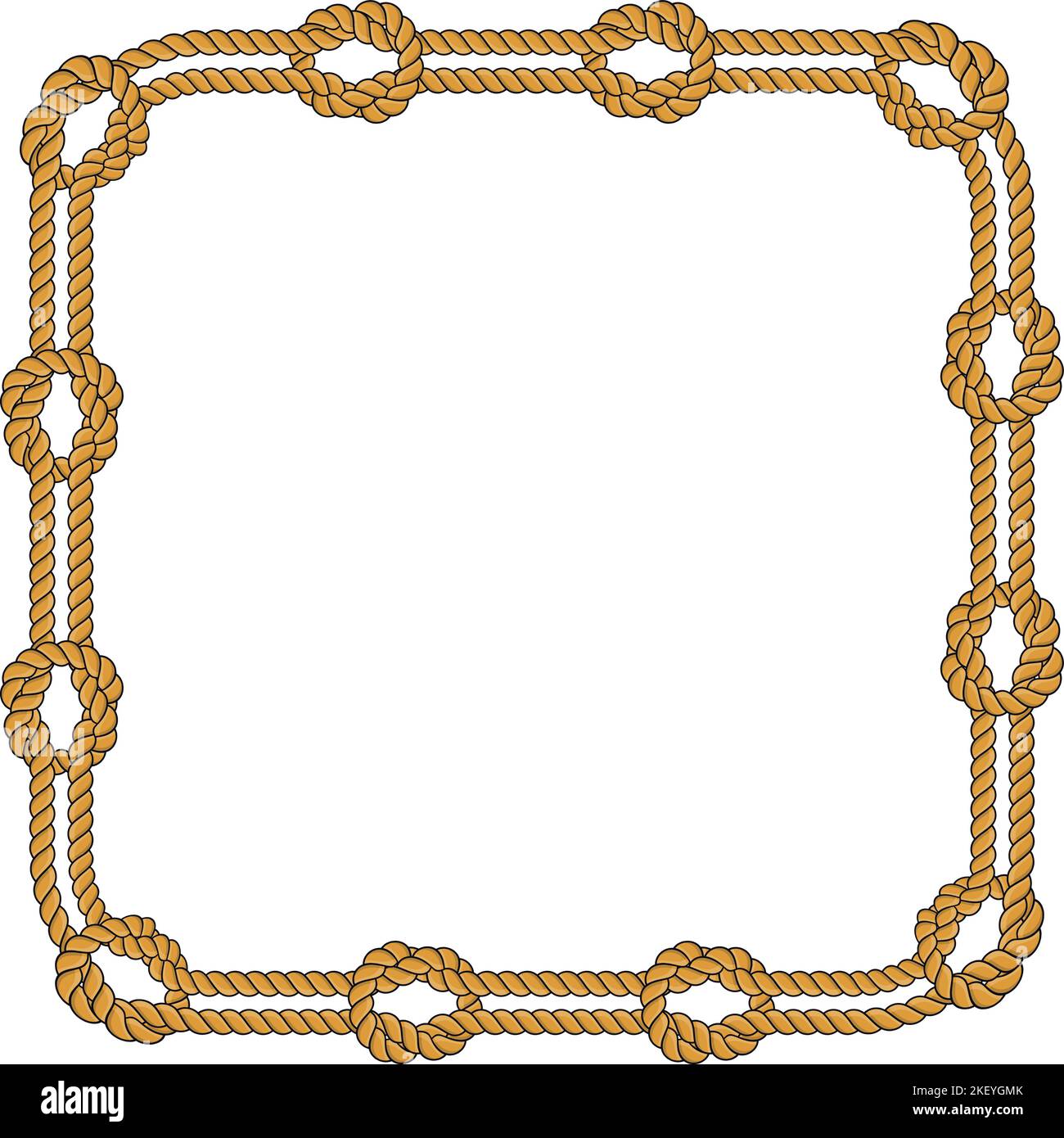 Double square knot Stock Vector Images - Alamy