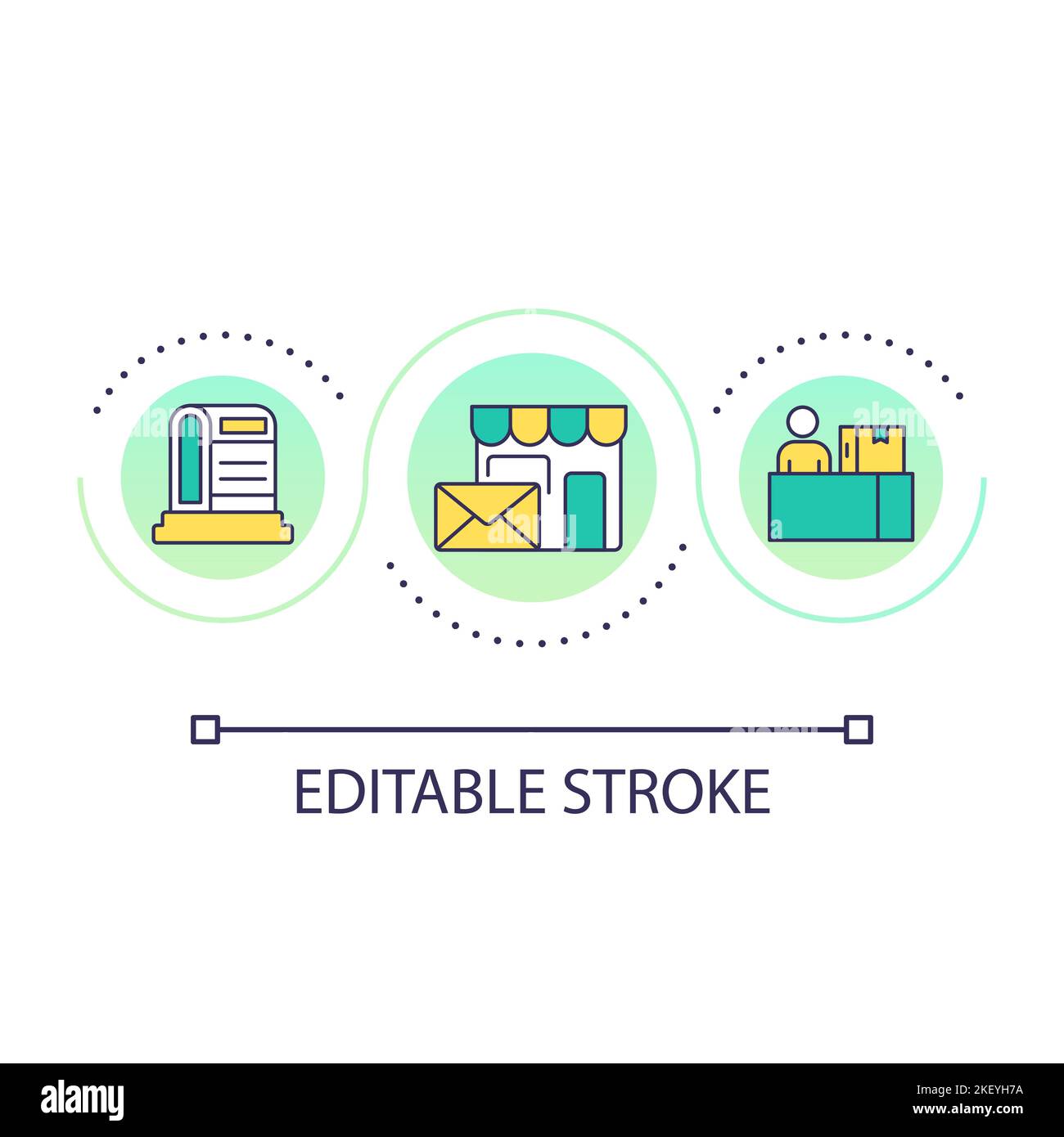 Post office loop concept icon Stock Vector Image & Art - Alamy