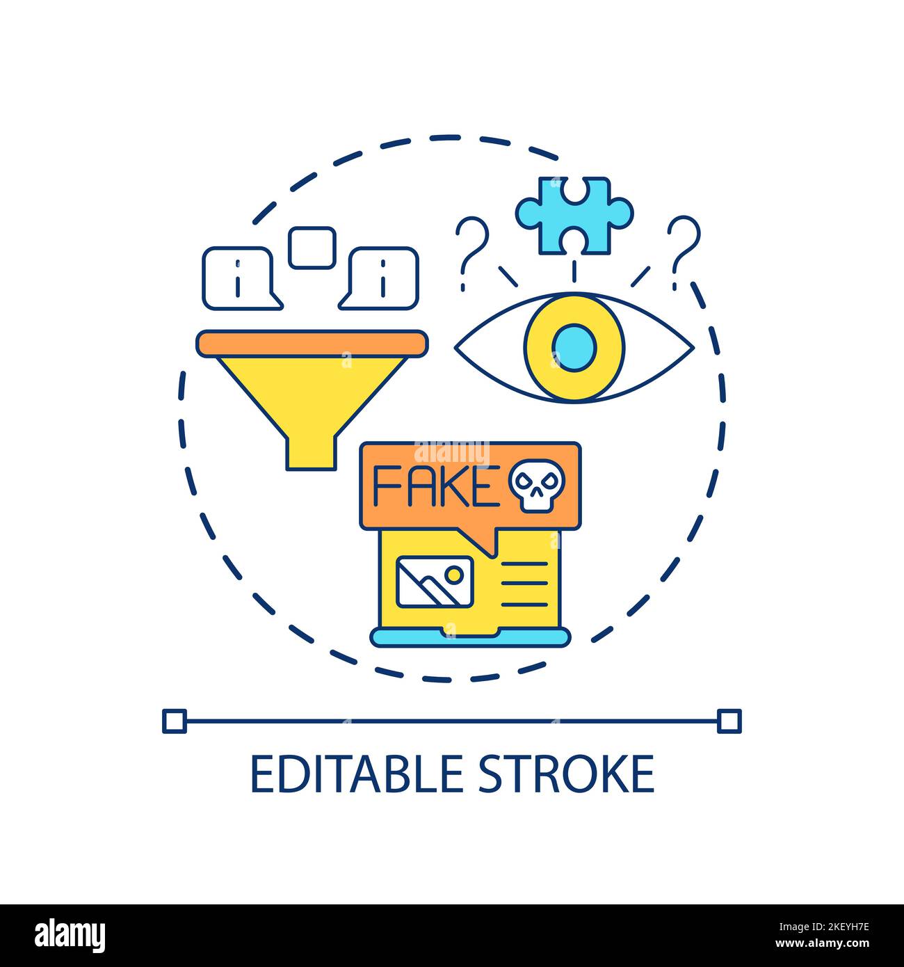 Fake news detection concept icon Stock Vector Image & Art - Alamy Fake news detection concept icon Stock Vector Image & Art - Alamy