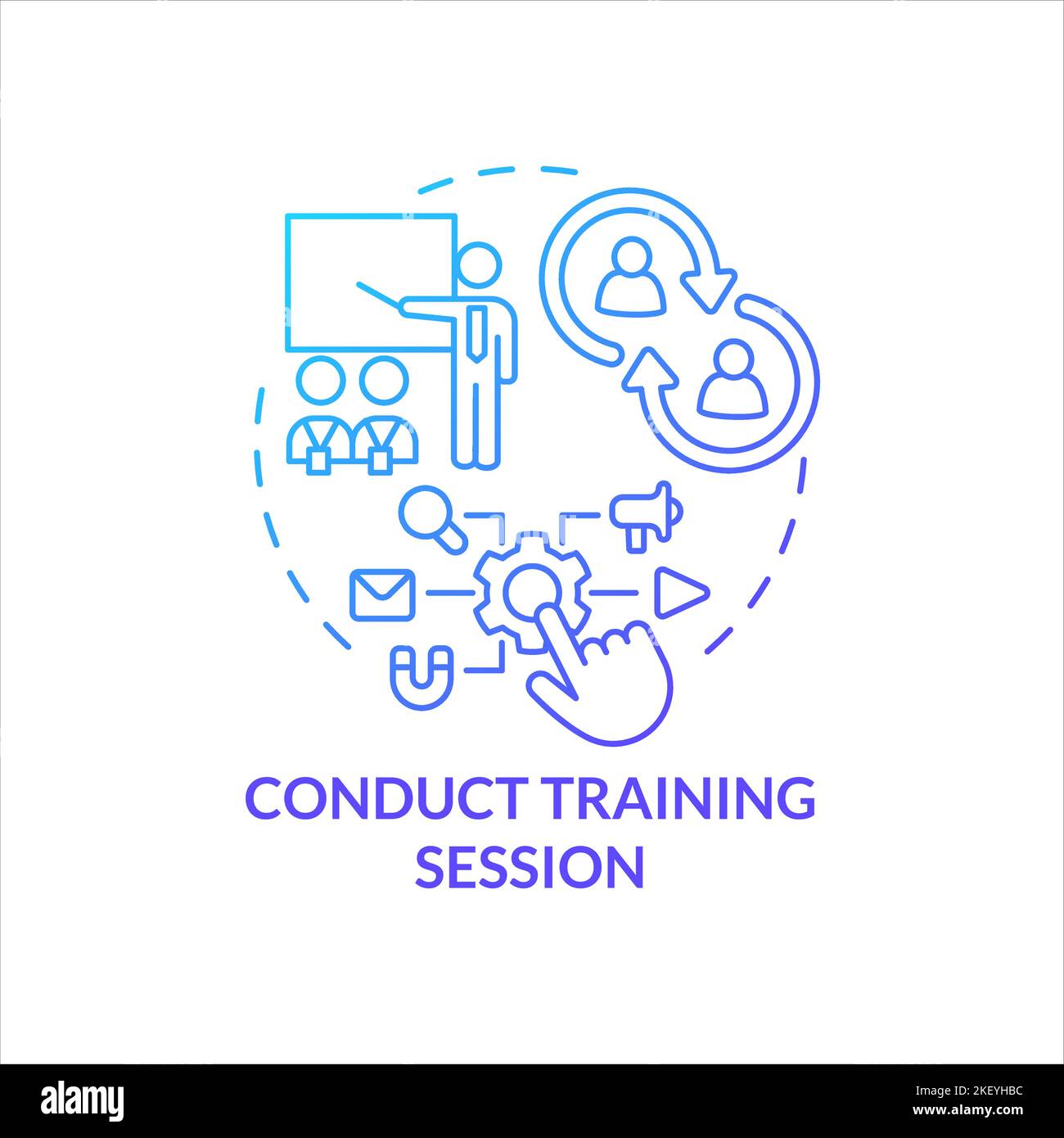 Employee training session Stock Vector Images - Alamy