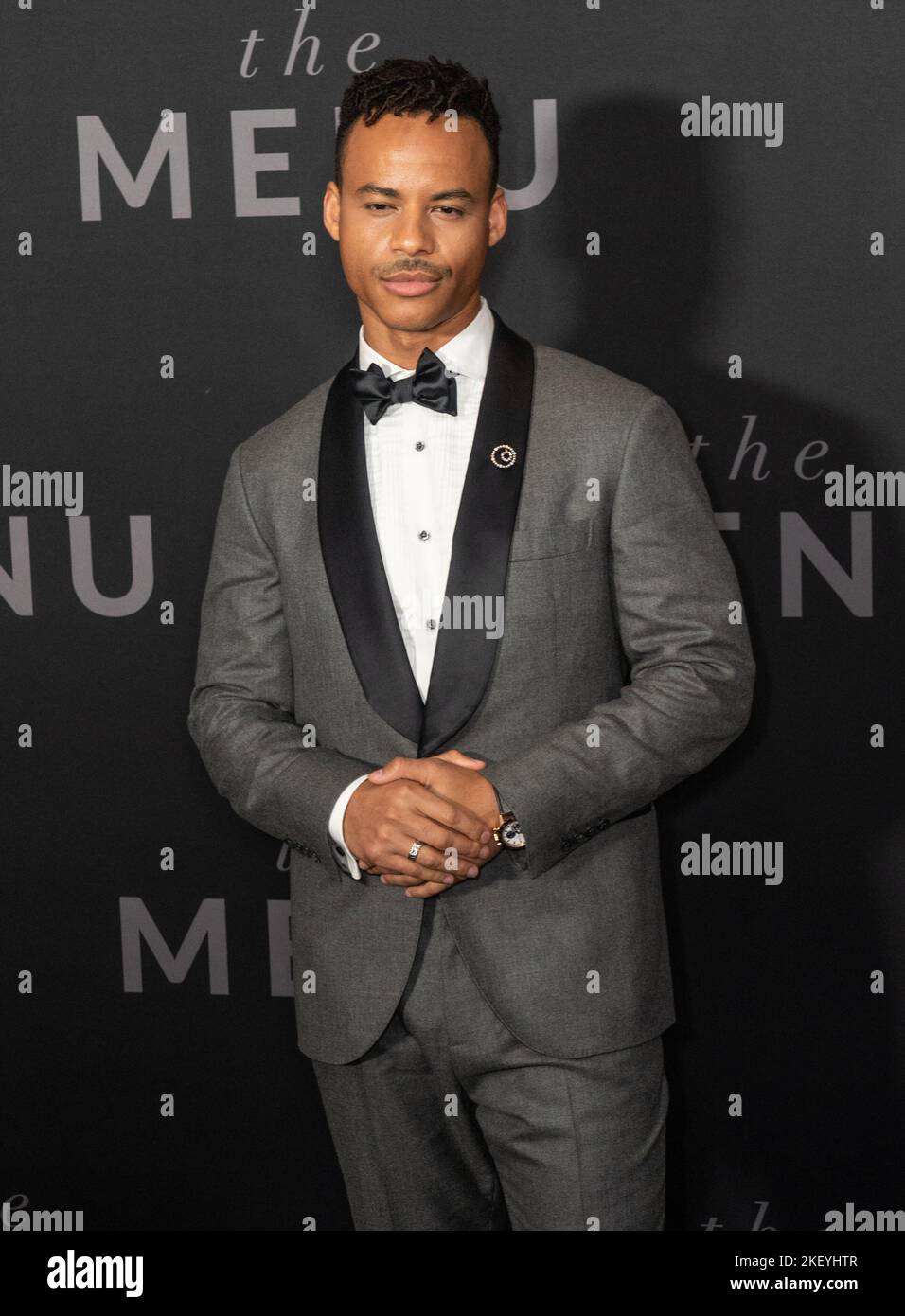 Mark St. Cyr attends premiere of The Menu movie at AMC Lincoln Square ...