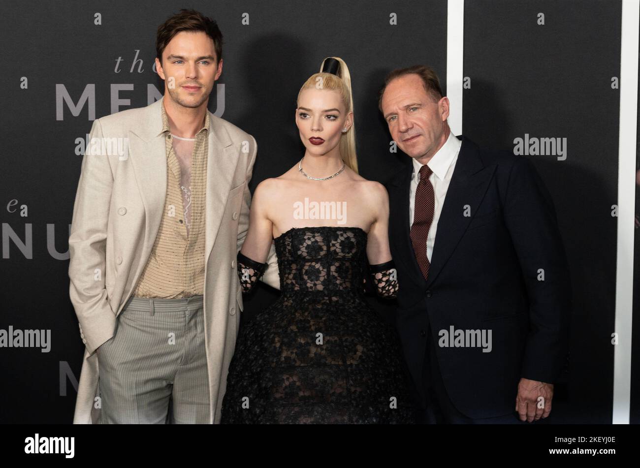 Nicholas Hoult, Anya Taylor-Joy, and Ralph Fiennes attend premiere of ...