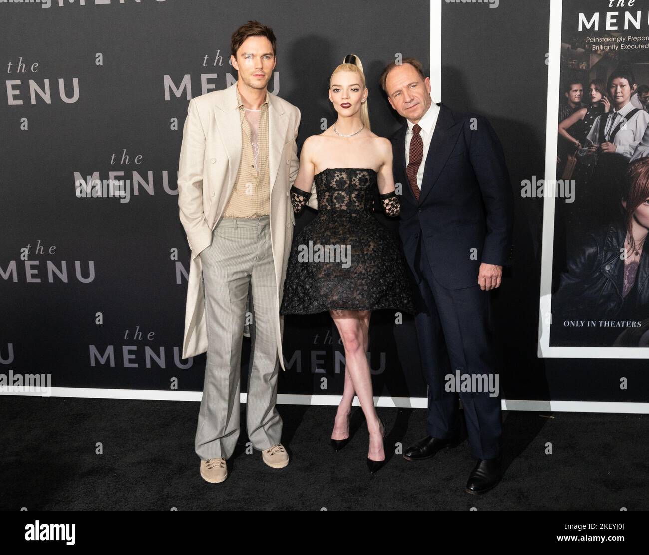 Nicholas Hoult, Anya Taylor-Joy, and Ralph Fiennes attend premiere of ...
