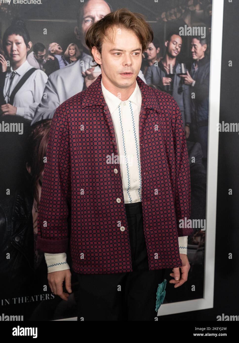 Charlie Heaton attends premiere of The Menu movie at AMC Lincoln Square ...