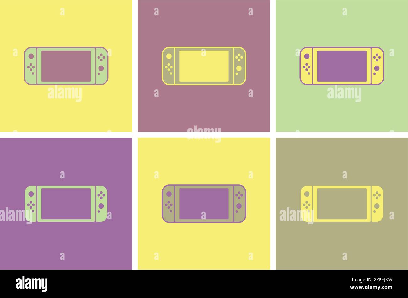 Nintendo switch controller Stock Vector Images - Alamy
