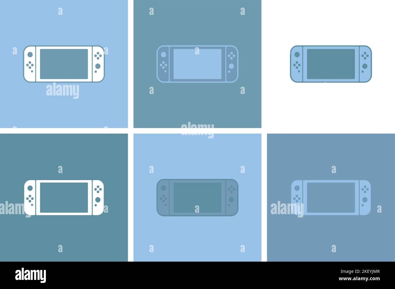 Game controller design template icon. Nintendo Switch. Gamepad Stock ...