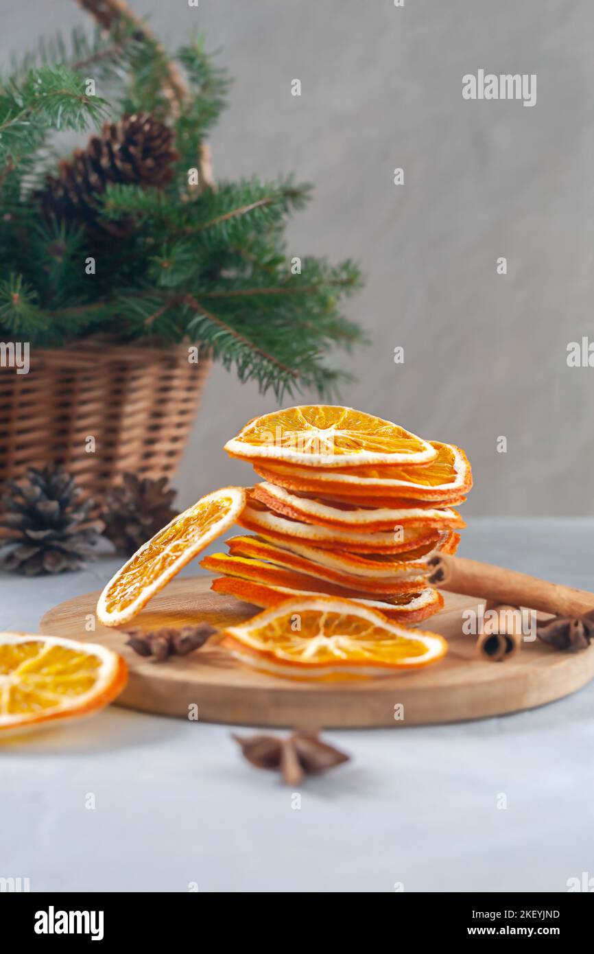 Composition oranges cinnamon sticks hi-res stock photography and images ...