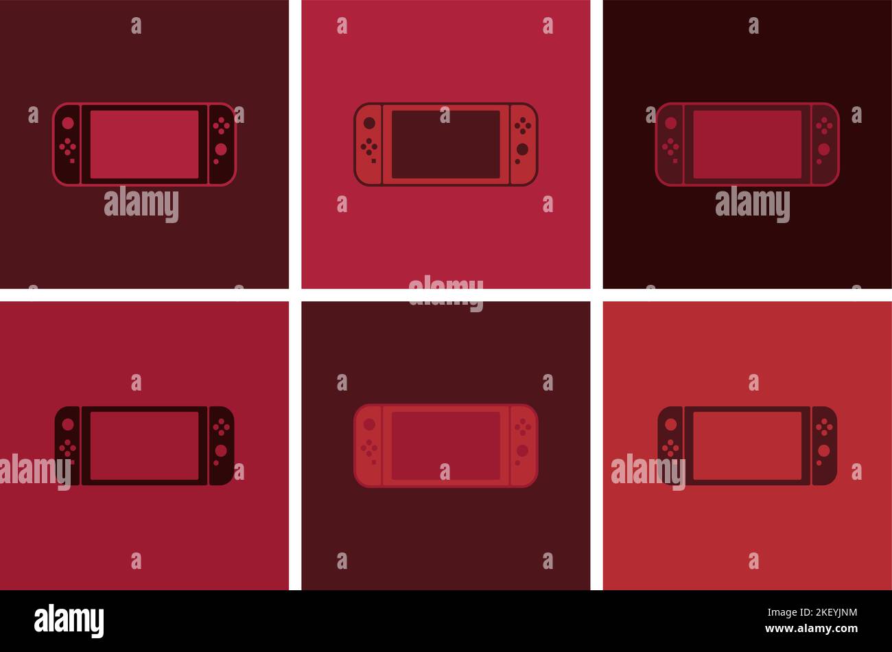 Game controller design template icon. Nintendo Switch. Gamepad Stock ...