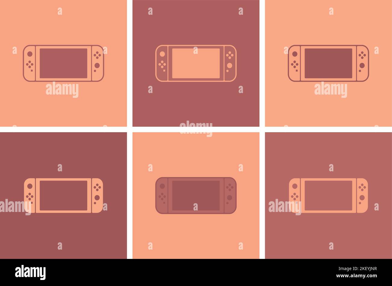 Game controller design template icon. Nintendo Switch. Gamepad Stock ... Game controller design template icon. Nintendo Switch. Gamepad Stock ...