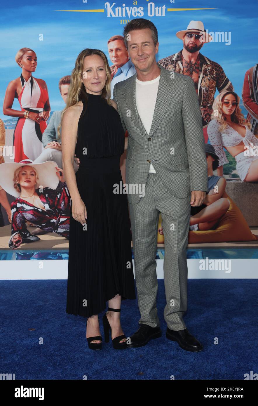 Los Angeles, California - 14 November 2022 - Edward Norton, Shauna ...