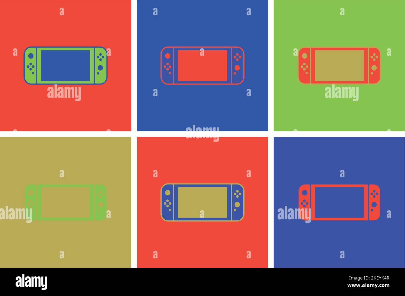 Nintendo switch gamepad Stock Vector Images - Alamy