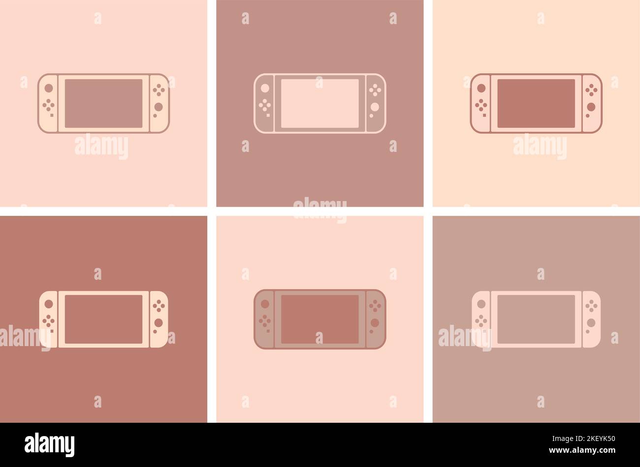 Game controller design template icon. Nintendo Switch. Gamepad Stock ...