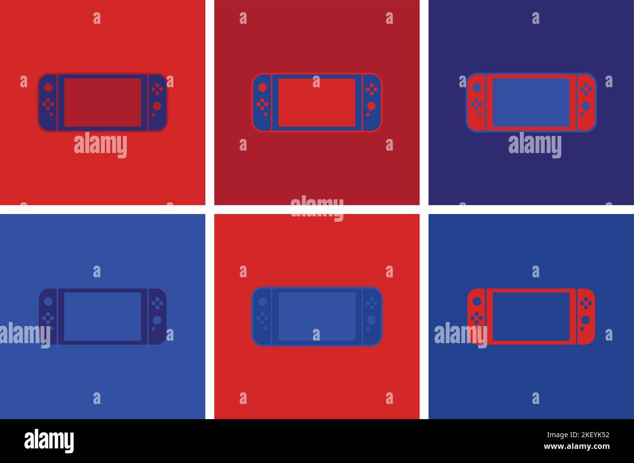 Nintendo switch gamepad Stock Vector Images - Alamy