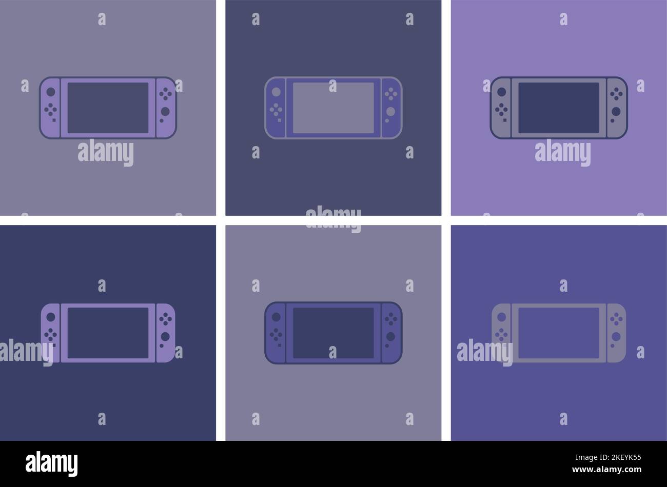 Game controller design template icon. Nintendo Switch. Gamepad Stock ...