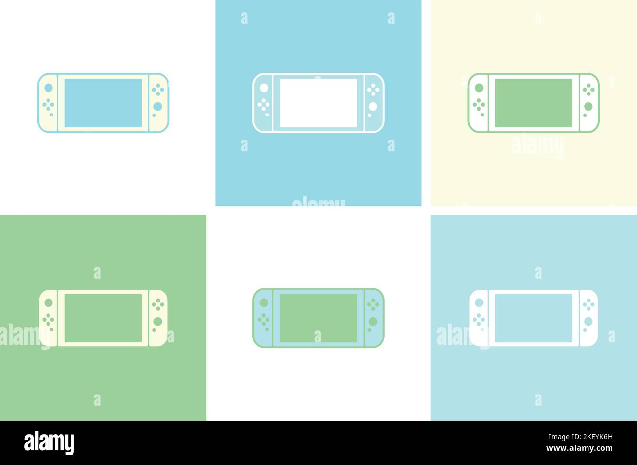 Nintendo switch gamepad Stock Vector Images - Alamy