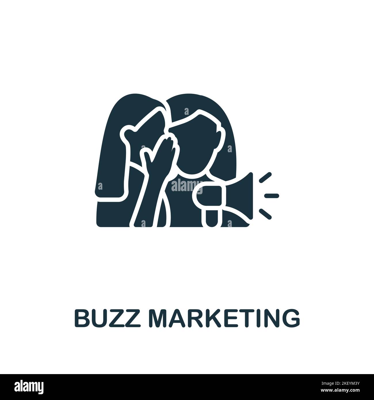 Buzz Marketing icon. Monochrome simple Marketing Strategy icon for ...
