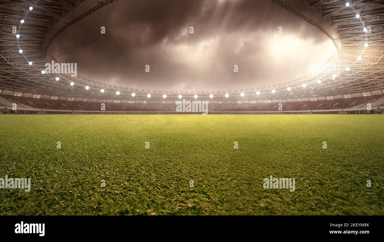 Inside football stadium and night hi-res stock photography and images ...