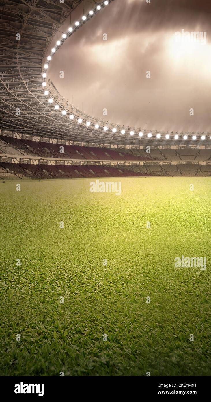 Grass inside the football stadium Stock Photo - Alamy