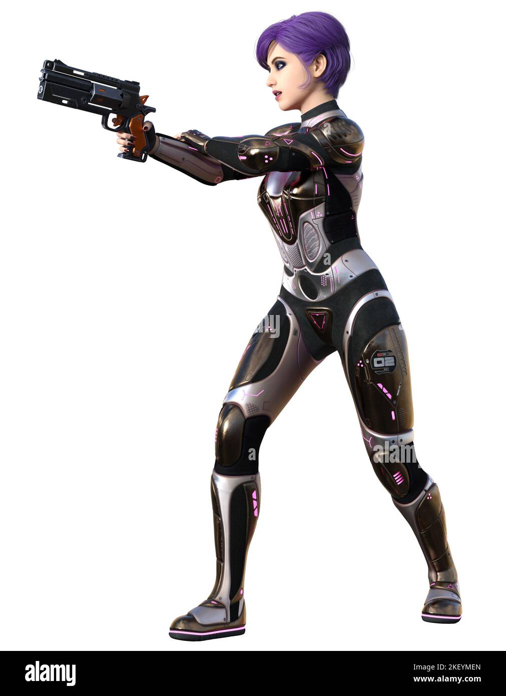 Woman security guard uniform Cut Out Stock Images & Pictures - Alamy