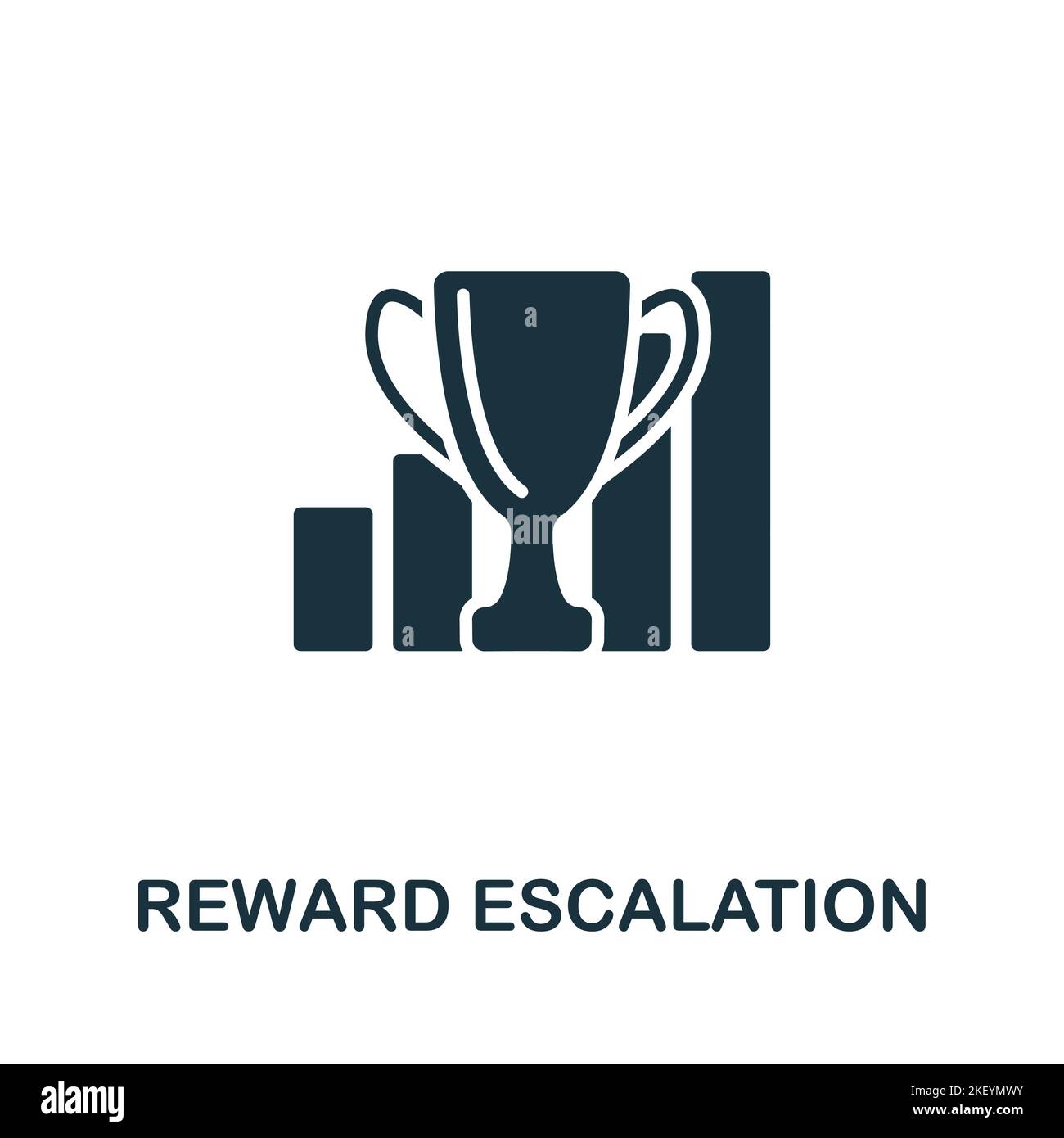 Reward Escalation icon. Monochrome simple Neuromarketing icon for ... Reward Escalation icon. Monochrome simple Neuromarketing icon for ...