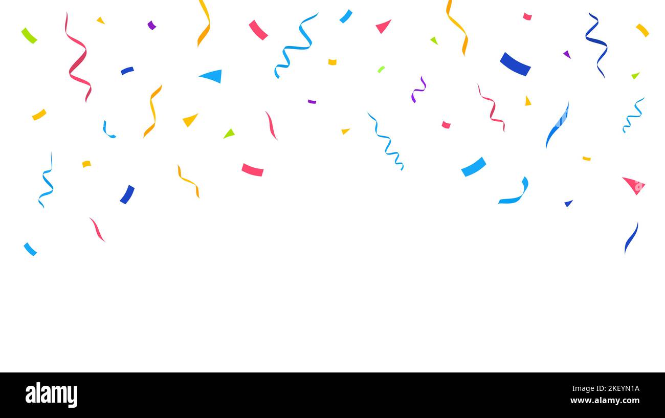 Confetti background. Festive backdrop. Party design with colorful ...