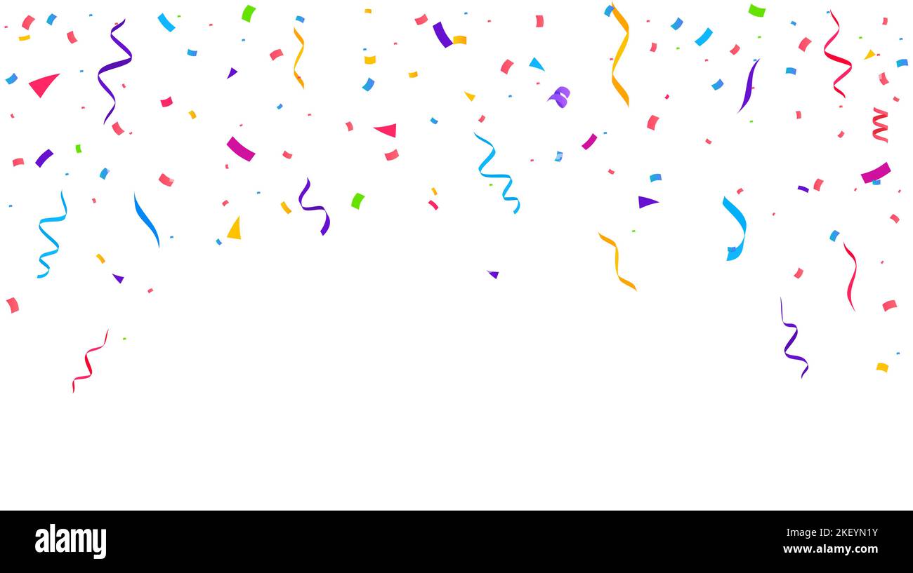 Confetti background. Festive backdrop. Party design with colorful ...