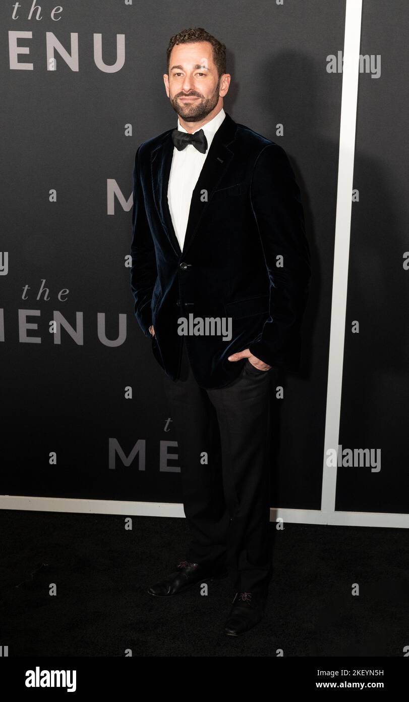 New York. USA, November 14, 2022. Ethan Tobman attends premiere of The Menu movie at AMC Lincoln ...