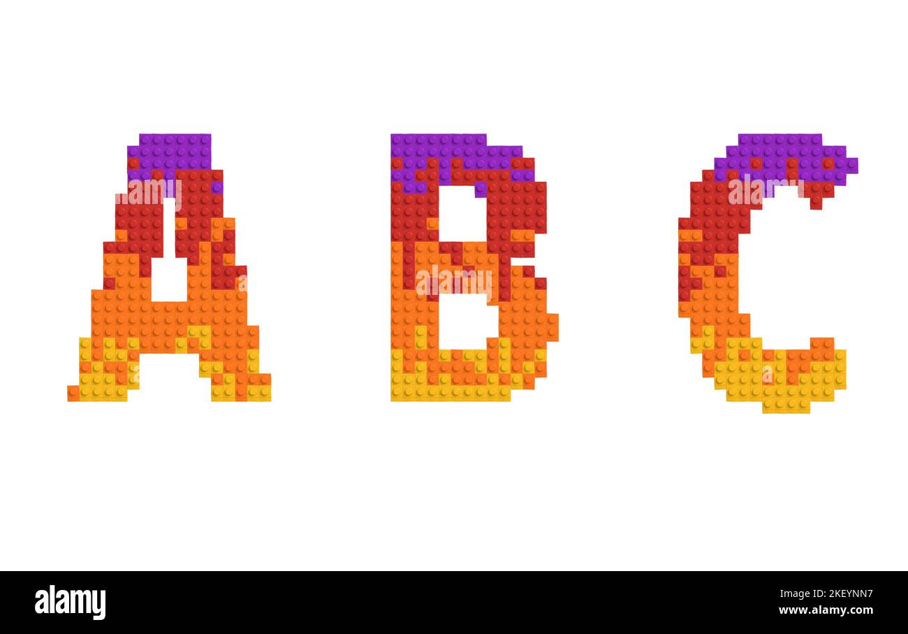 3d pixel letters hi-res stock photography and images - Alamy