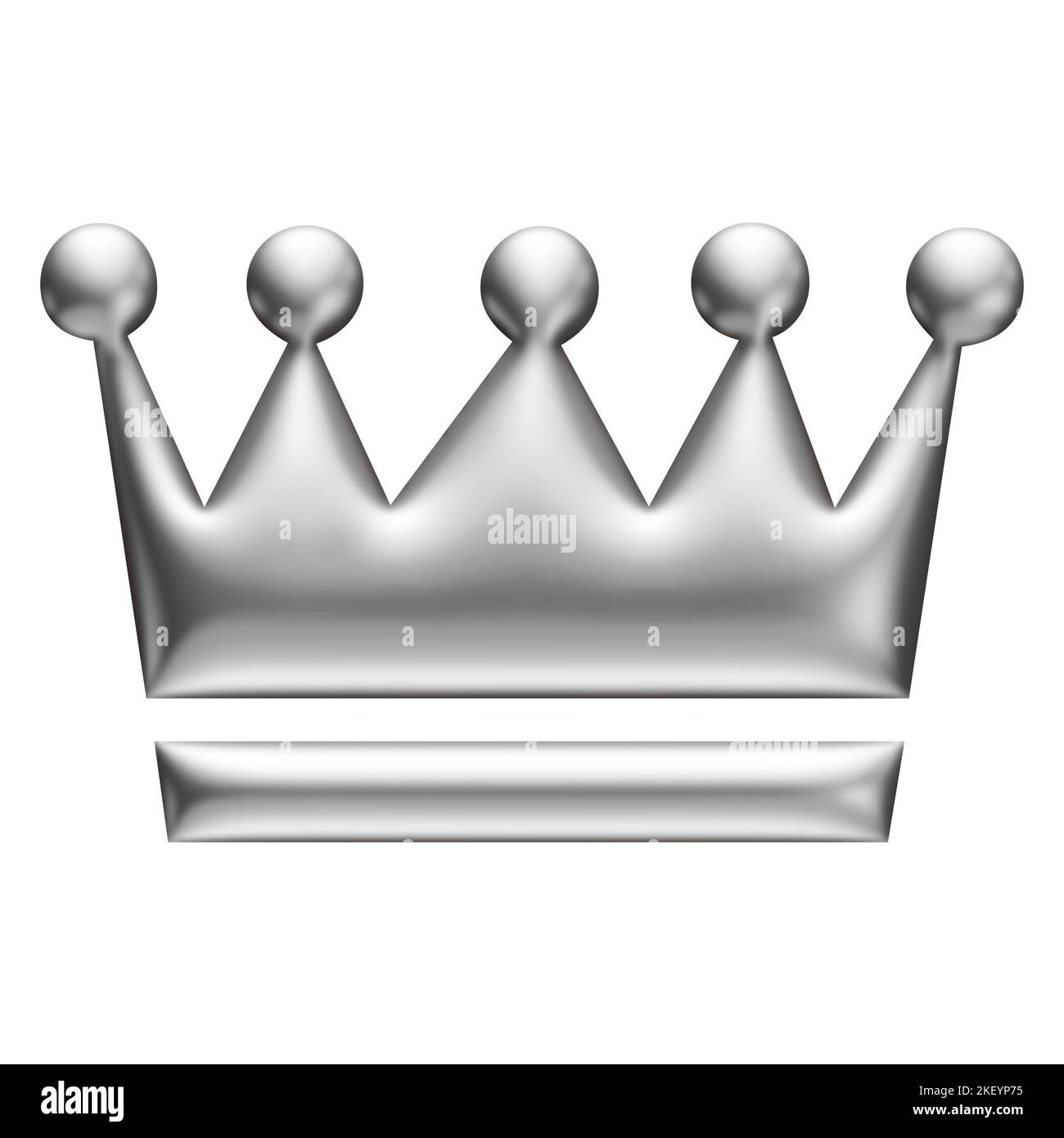 3d metallic crown, 3d rendering Stock Photo - Alamy