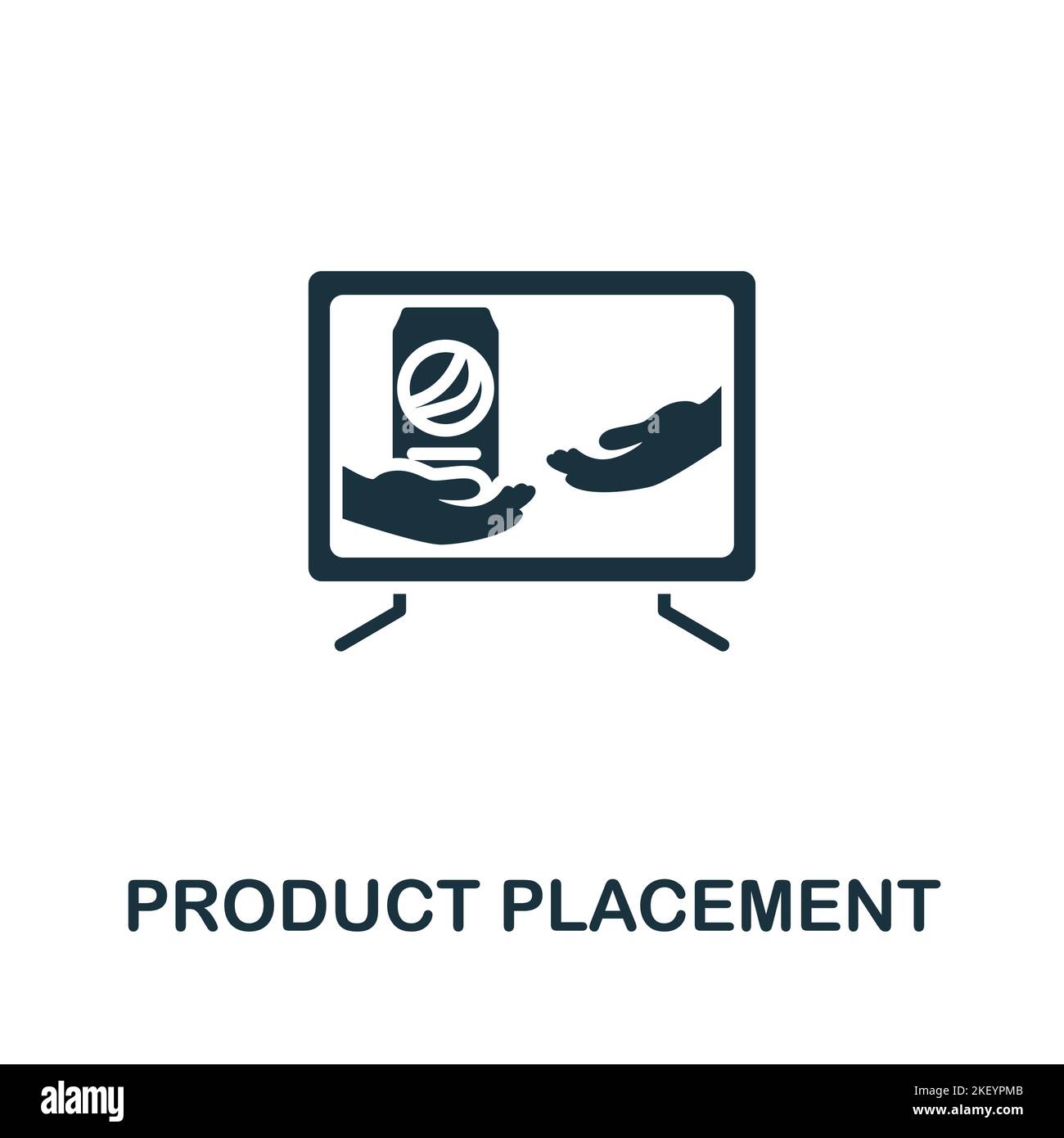 Product Placement icon. Monochrome simple Neuromarketing icon for ...