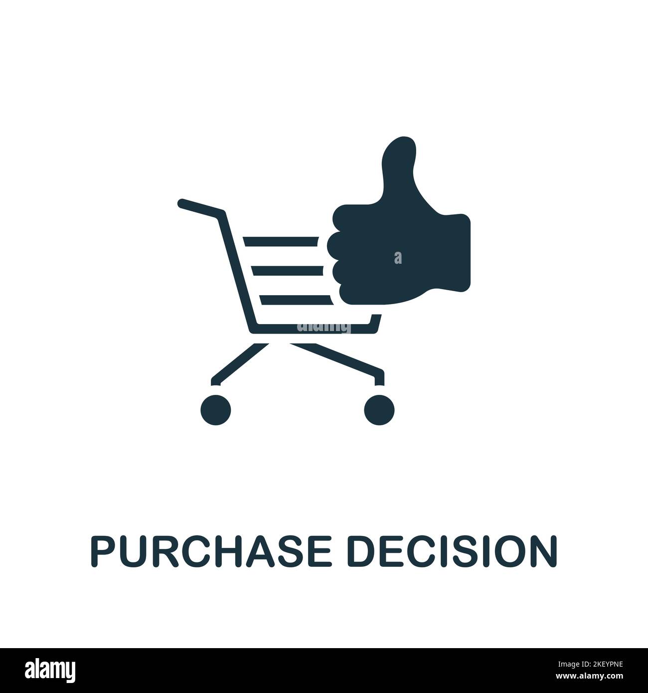 Purchase Decision icon. Monochrome simple Neuromarketing icon for ... Purchase Decision icon. Monochrome simple Neuromarketing icon for ...