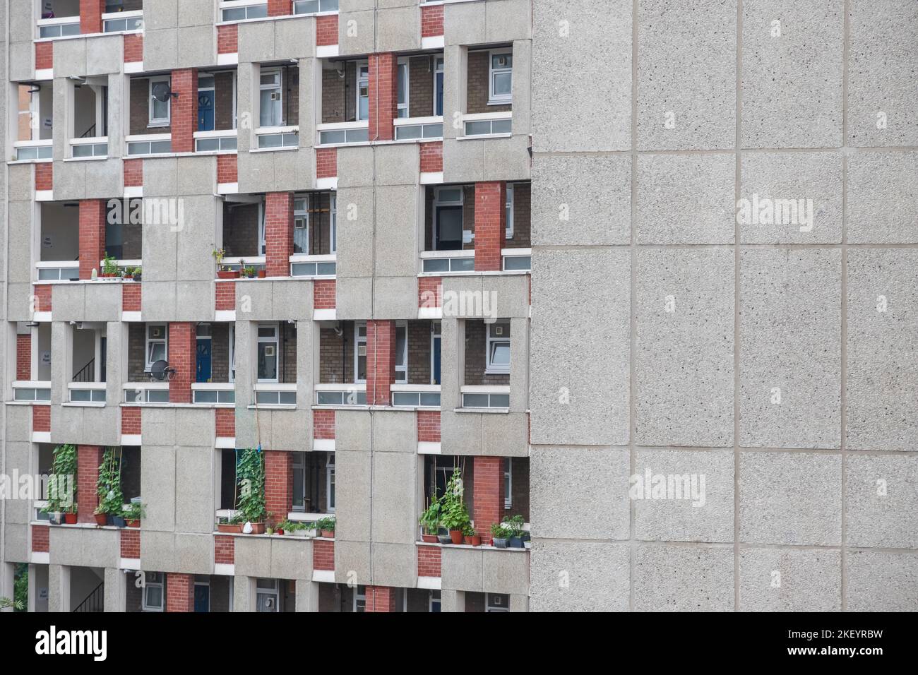 Facade of George loveless house, a huge council housing block, part of ...