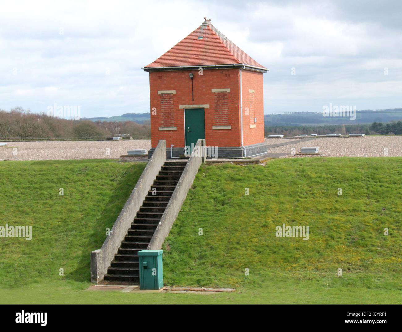 Monitoring Building on Top of an Underground Reservoir Stock Photo - Alamy