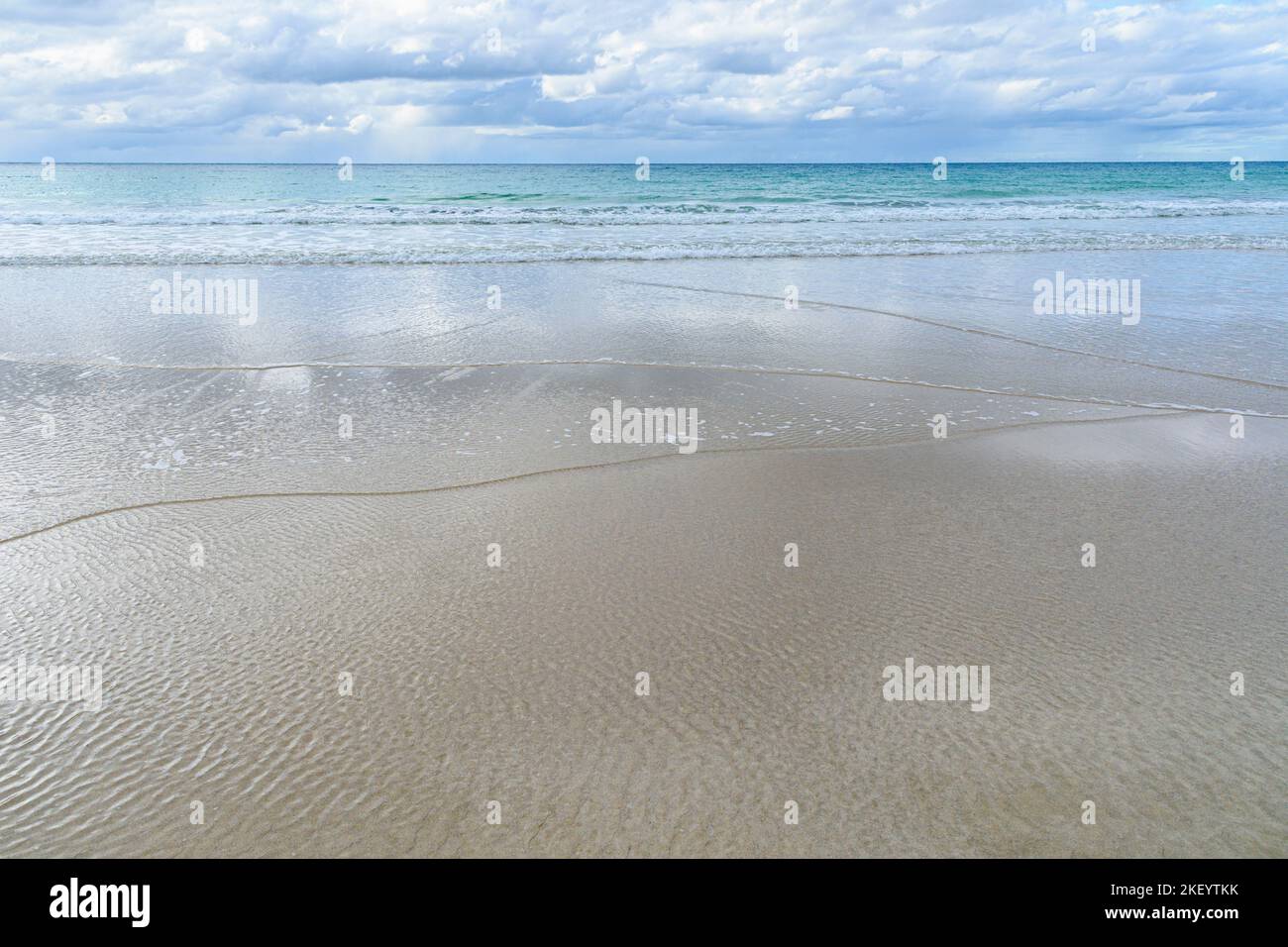 Cloud reflection in the sea at Eagle Bay Beach on the Cape Naturaliste ...
