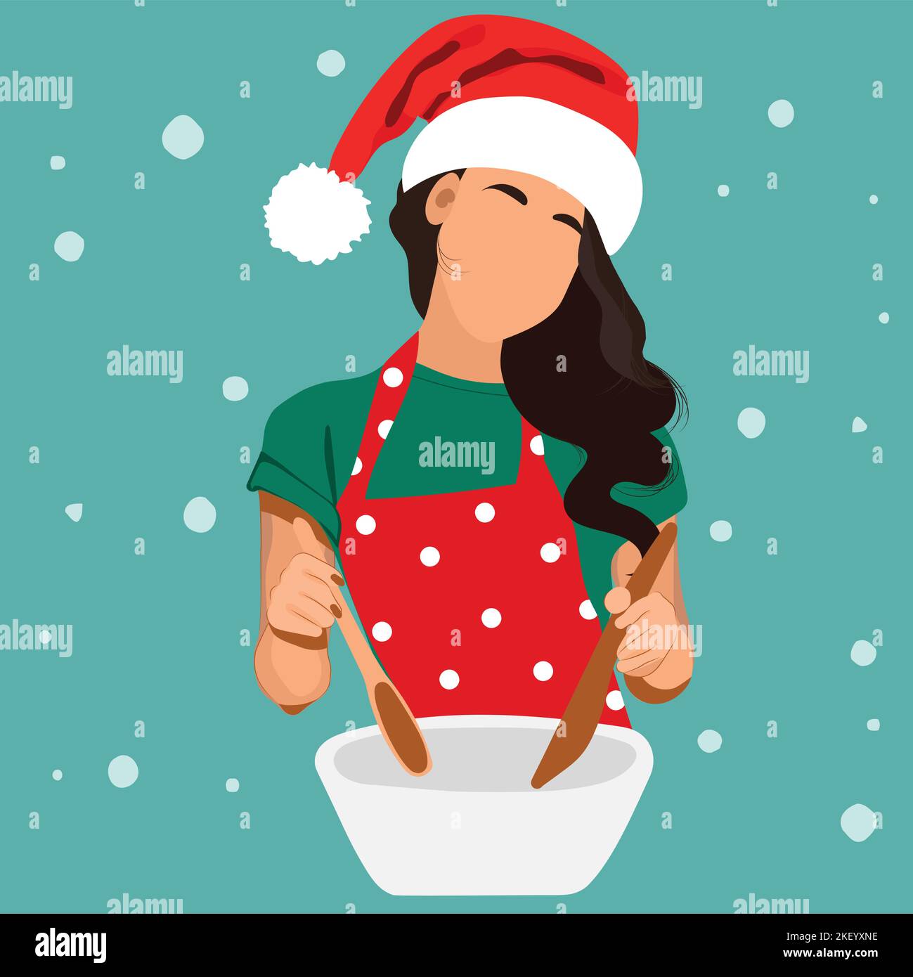 Cooking preparation winter Stock Vector Images - Alamy