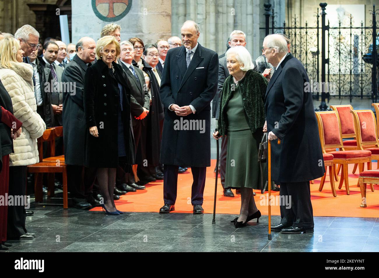 Brussels, Belgium, 15 November 2022. Princess Astrid of Belgium, Prince Lorenz of Belgium, Queen ...