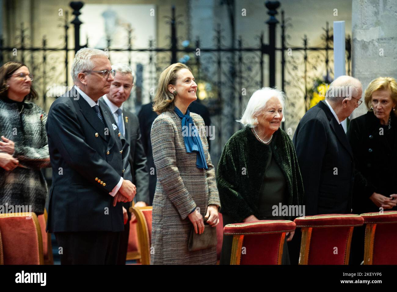 Brussels, Belgium, 15 November 2022. Prince Laurent of Belgium, Princess Claire of Belgium ...